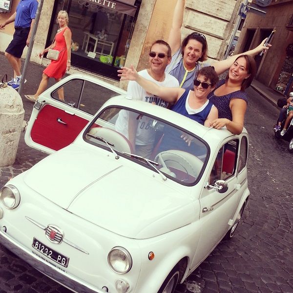 Rome Driving Tour By Vintage Fiat 500 - Key Points