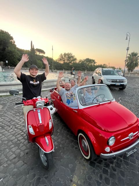 Rome: Evening Fiat 500 and Vespa Prosecco Tour - What Past Travelers Say