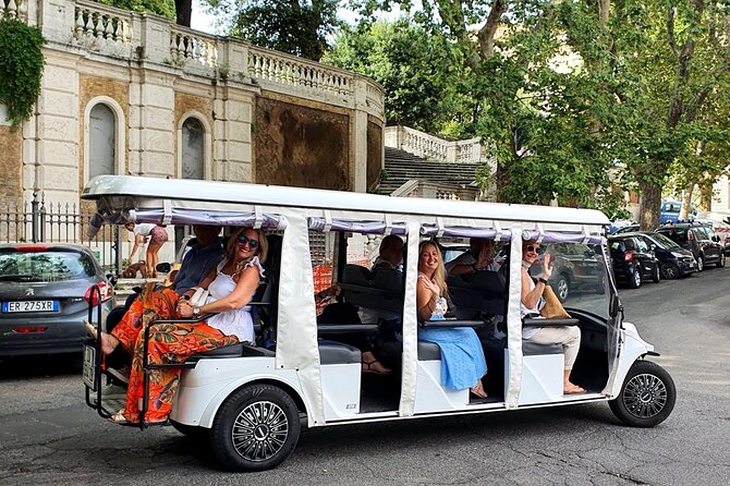 Rome Evening Golf Cart Tour w/ Pizza & Gelato Dinner Max 6 People - Key Points