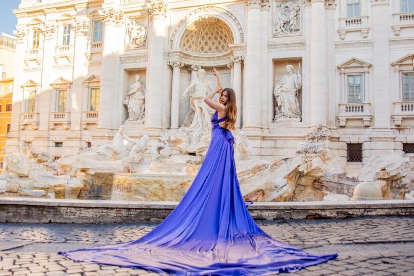 Rome: Flying Dress Photoshoot at Trevi Fountain - Practical Considerations