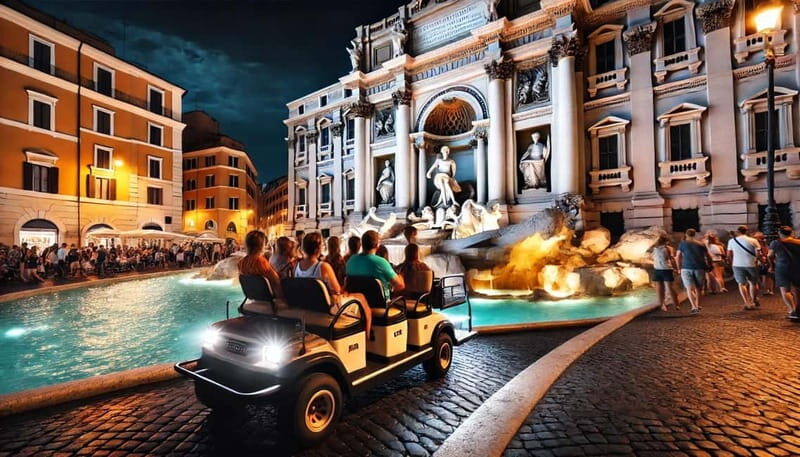 Rome: Golf Cart Night Tour - An Introduction to the Experience