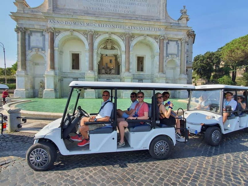 Rome: Highlights Golf Cart Tour with Pizza Snack & Gelato - Exploring Rome in a Unique Way