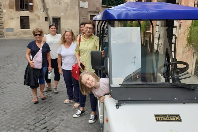 Rome in Golf Cart 4 Hours Private Tour With Pickup From Hotel - Key Points