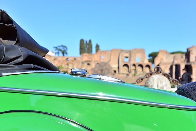 Rome Panoramic Tour by Vintage Classic Cabriolet Car or Vintage Minibus - Personalized Attention and Customization