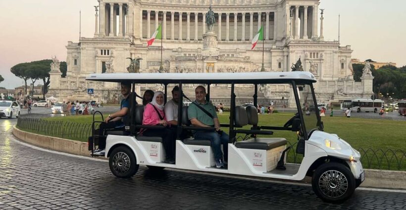 Rome: Private Golf Cart City Highlights Tour - Detailed Breakdown of the Itinerary