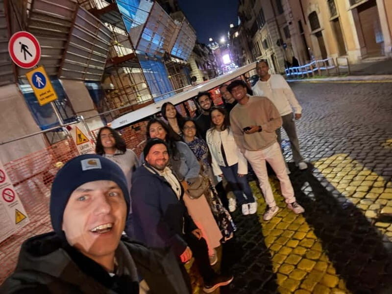 Rome: Private Golf Cart Tour by night 2 hours with Aperitivo - The Sum Up