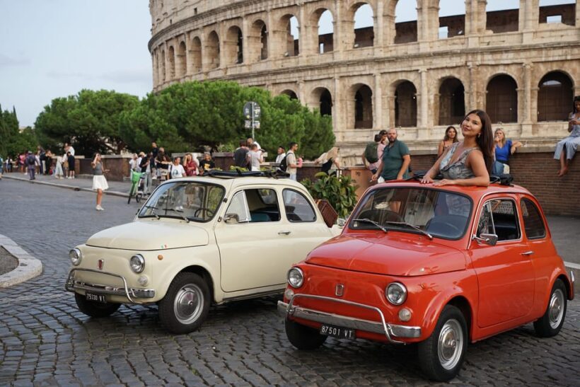 Rome: Retro Fiat500 Car Tour with Professional Photos - FAQ