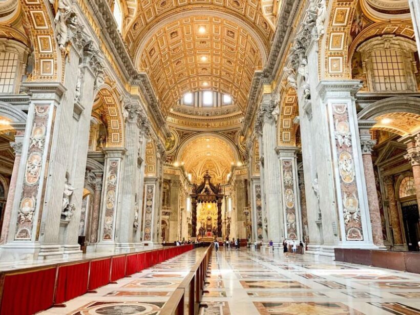 Rome: St. Peter's Basilica and Papal Tombs Walking Tour - Inside St. Peters Basilica
