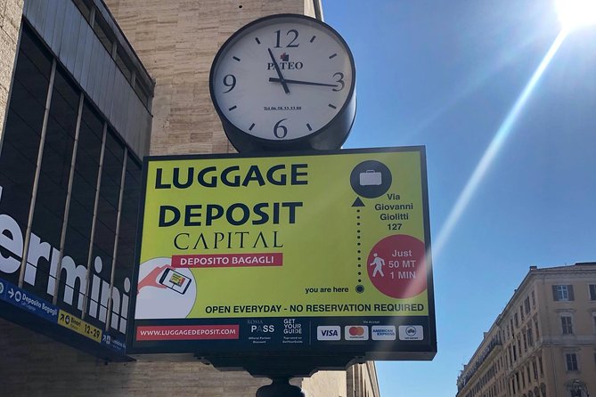 Rome Termini Station Luggage Storage - Services Offered