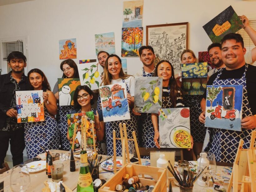 Rome: Tipsy Painting Class with Fine Wine and Arts - FAQs
