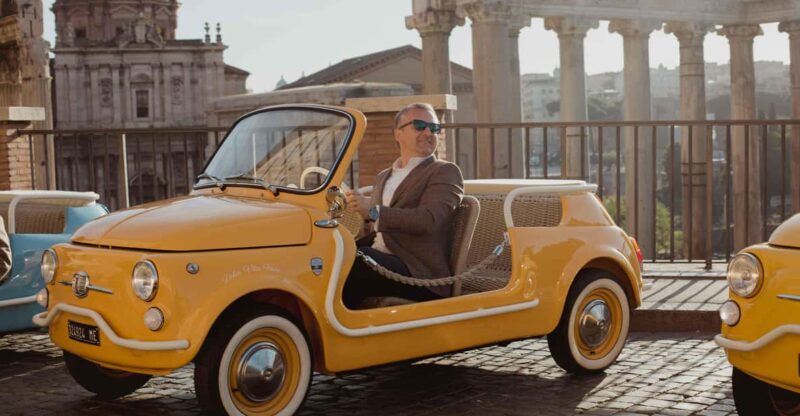 Rome: Vintage Electric Cabriolet Private Driving Tour - Key Points