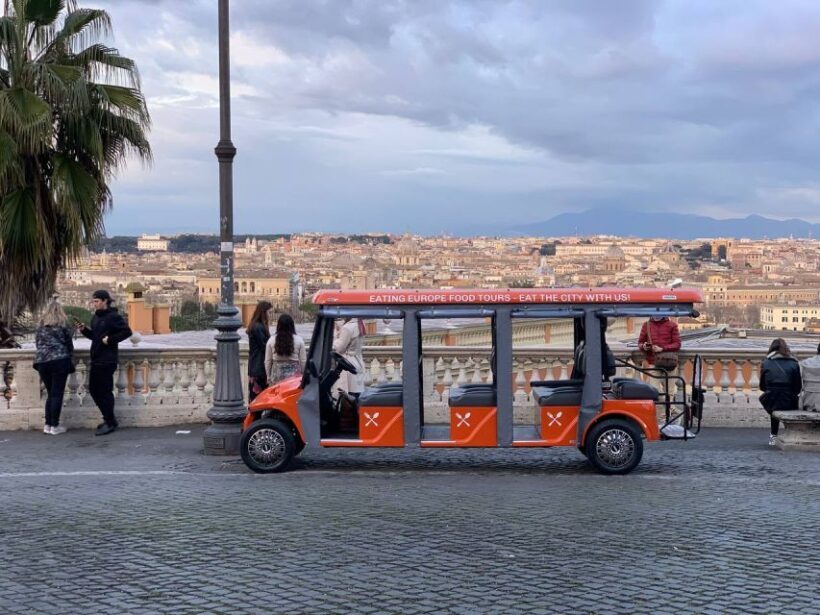 Rome: VIP Golf Cart Food Tour - Food Stops and Tastings