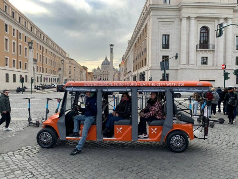 Rome: VIP Golf Cart Food Tour - Duration, Price, and Value