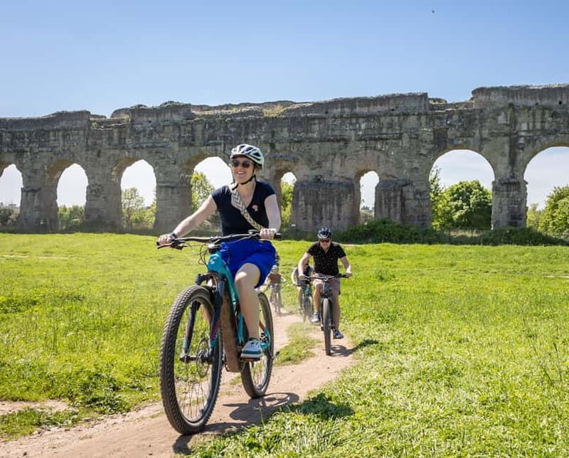 Rome:Appian Way E-bike Tour with Catacombs, Aqueducts & Food - Scenic Parks and Aqueducts