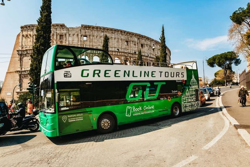 Rome:Hop-On Hop-Off Panoramic Open Bus Ticket 3 Circuits x 1 - The Breakdown of Stops and Sights