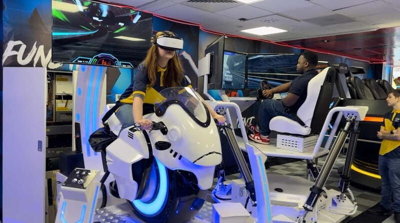 Romford: Funland VR Amusement Center Entry Ticket - What are the highlights of the VR experience?