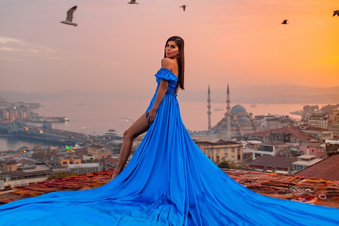 Rooftop Flying Dress Photo Shoot in Istanbul - Exploring the Breathtaking Rooftop Setting
