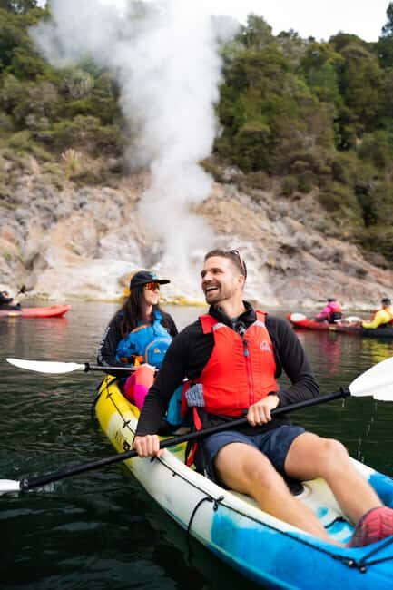 Rotorua: Waimangu Valley Walk and Steaming Cliffs Kayak Tour - Key Points