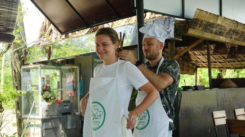 Rural Cycle, Market Tour, Basket Boat & Organic Farm Cooking - Organic Farming Experience