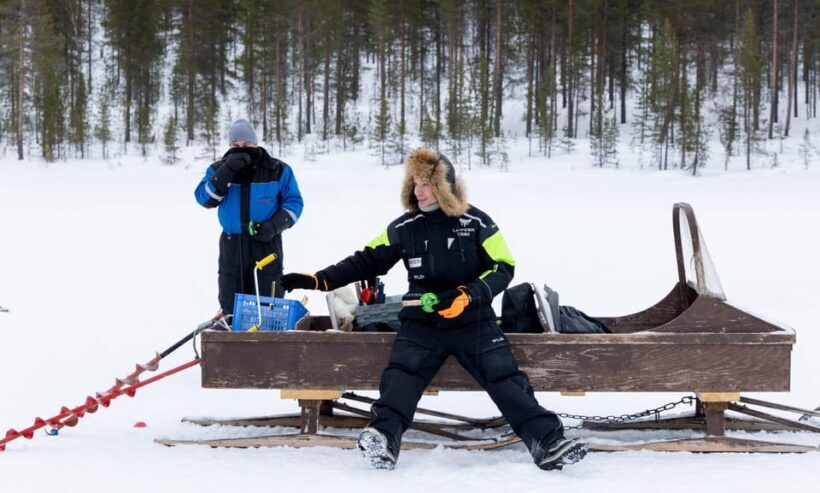 Saariselkä: Ice Fishing Safari by Snowmobile - The Ice Fishing Experience