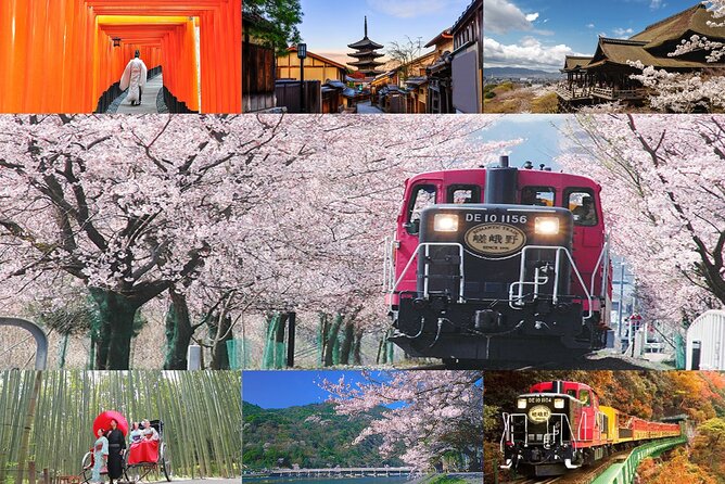 Sagano Romantic Train & Arashiyama, Kiyomizudera, Fushimi Inari Taisha Day Tour - Exploring Arashiyama Park