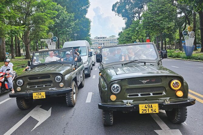 Saigon Jeep Tour : HIGHLIGHTS & HIDDEN GEMS By Vietnam Army Jeep - Exploring Saigon’s Top Highlights