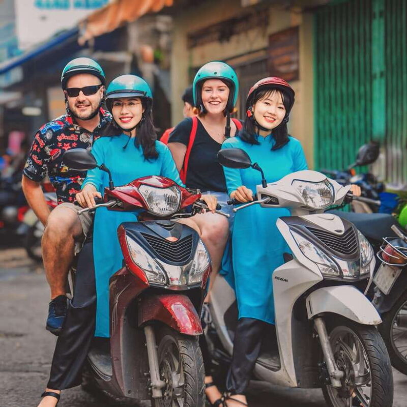 Saigon: Michelin Guide Food Tour with Ao Dai Female Riders - Key Points