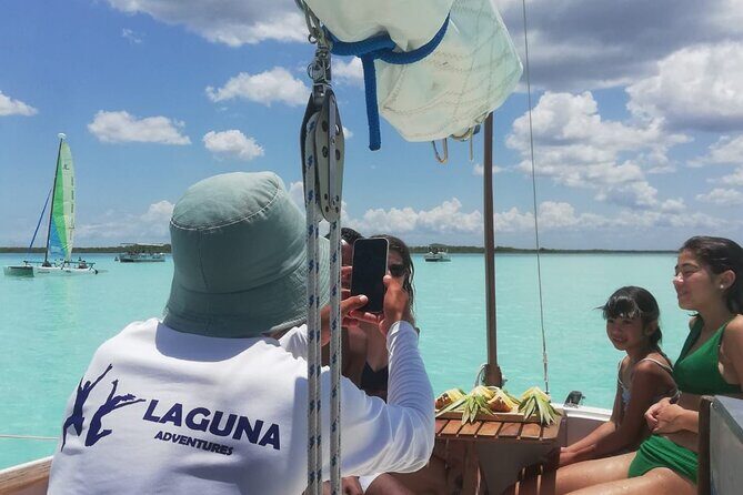 Sailboat tour across the seven colors lagoon in Bacalar - Exploring the Bacalar Lagoon by Sailboat
