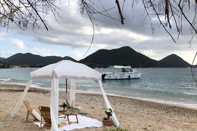 Saint Lucia Private Cabana Sunset Soirée Beach Picnic - Key Points
