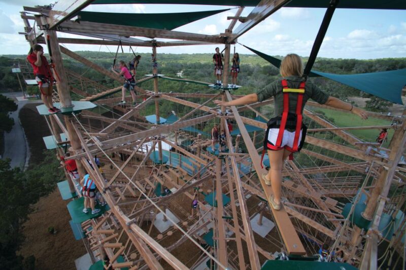 San Antonio: Twisted Trails Zip Rails, Ropes & Climbing Wall - The Ropes Course: Levels and Elements