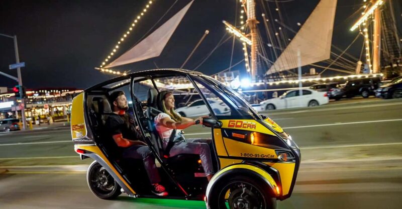 San Diego: Coronado Island Electric GoCar Night Tour - Key Points