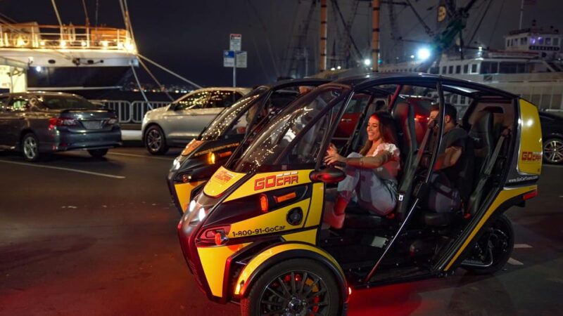 San Diego: Coronado Island Electric GoCar Night Tour - Key Points