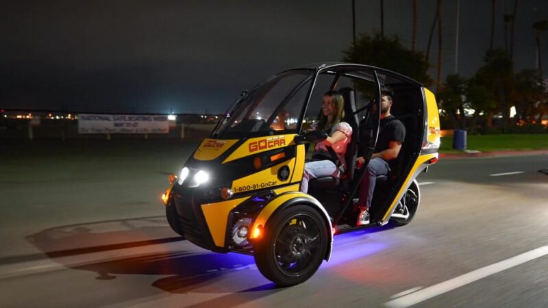 San Diego: Coronado Island Electric GoCar Night Tour - Detailed Breakdown of the Itinerary