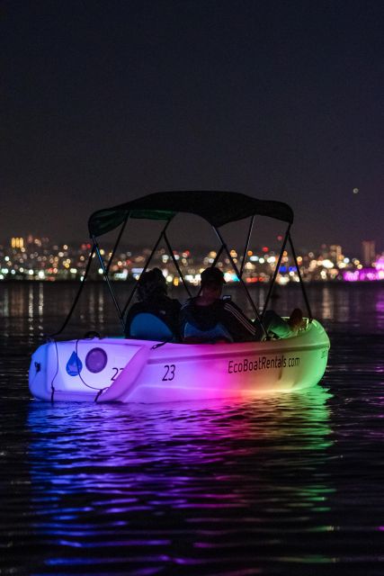 San Diego: Night Date Glow Pedal Boat with Downtown Views - FAQ: San Diego Night Date on a Glow Pedal Boat