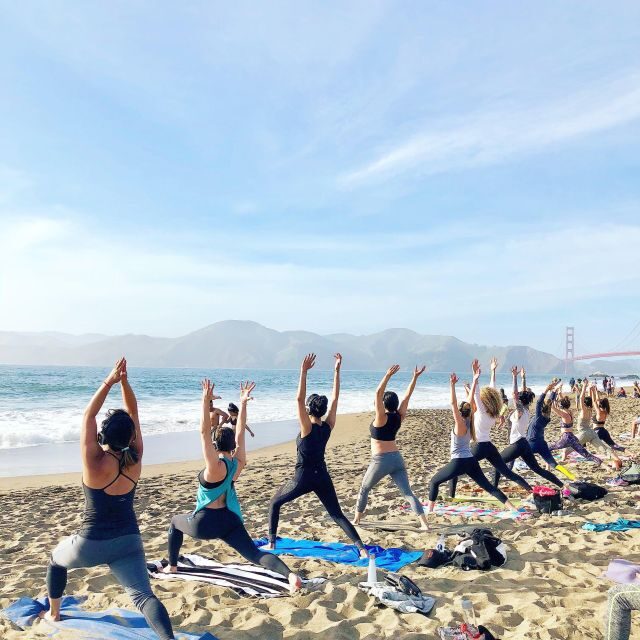 San Francisco: Silent Disco Yoga at Baker Beach - Who Will Love This?