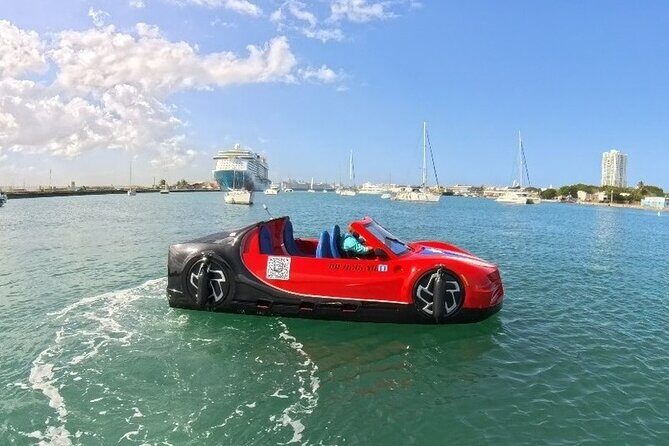 San Juan Watersports Car Rentals Red Bugatti - Key Points