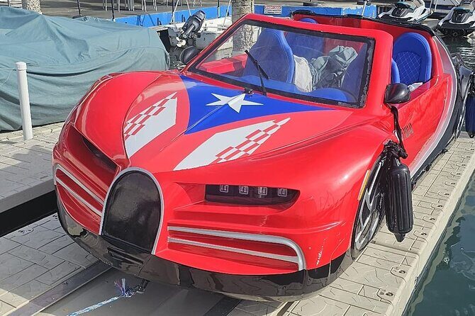 San Juan Watersports Car Rentals Red Bugatti - The Experience in Detail