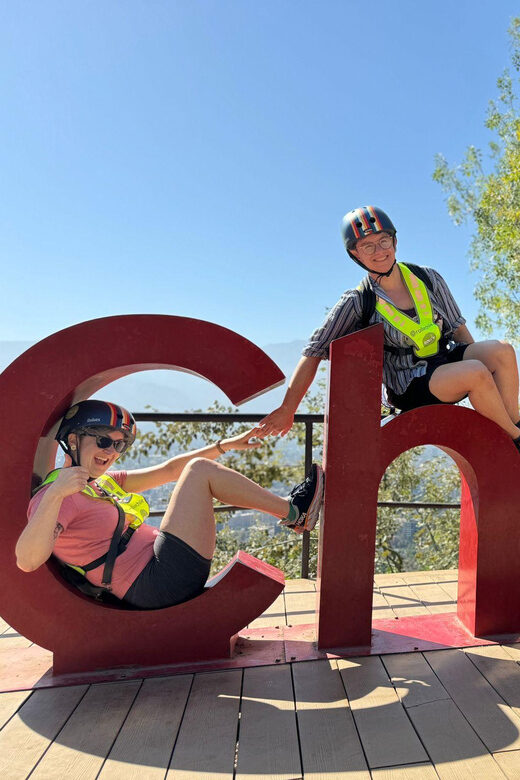 Santiago sunset tour on an electric scooter. City and nature - Exploring Santiago on Two Wheels and Two Feet