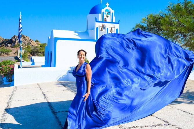 Santorini 2h Private Flying Dress Photoshoot with Transportation - What It Means for You