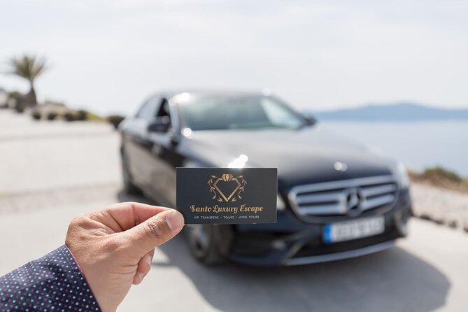 Santorini: Airport or Port One-Way Private Transfer - Driver and Guide