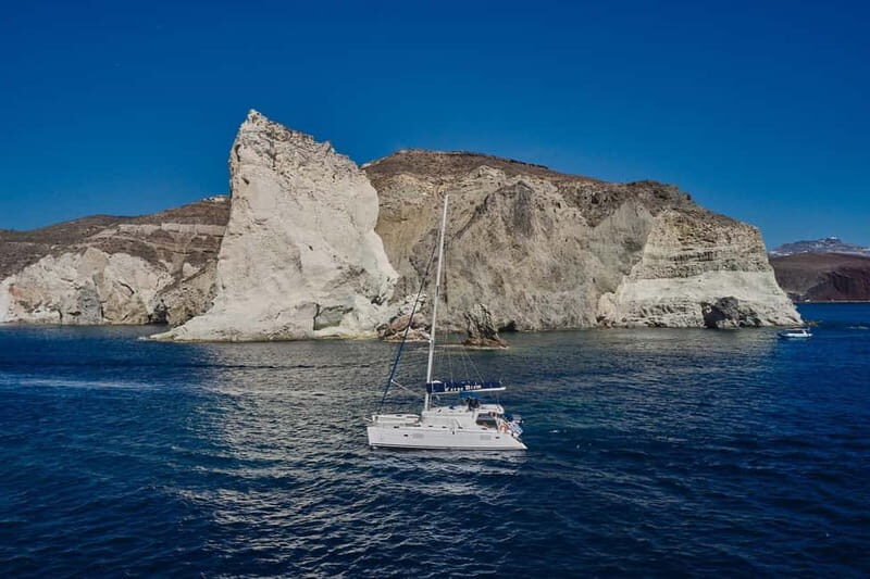 Santorini: Caldera Classic Catamaran Cruise w/ Meal & Drinks - FAQs
