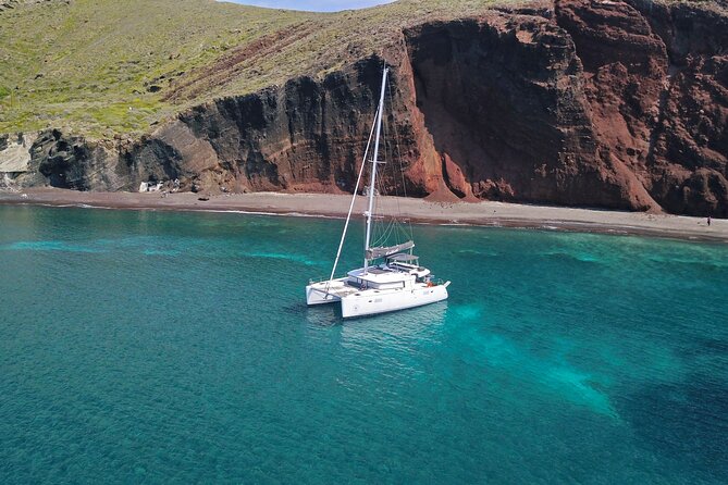 Santorini: Caldera Luxury Catamaran Cruise With Meal & Drinks - Convenient Transportation and Pickup