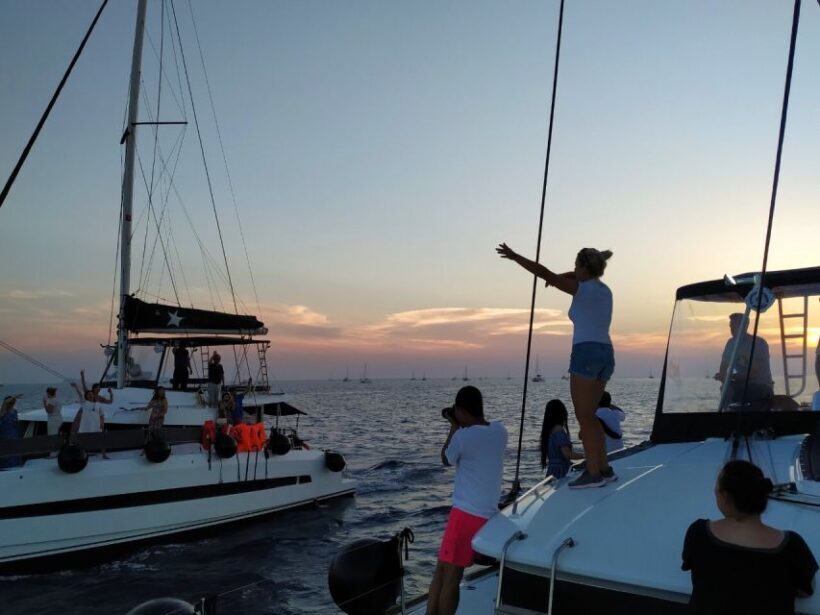 Santorini: Catamaran Cruise with Meal & Open Bar - Frequently Asked Questions