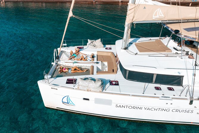 Santorini Catamaran Day Cruise: Lunch, BBQ, Open Bar, Transfers - Meeting and Pickup