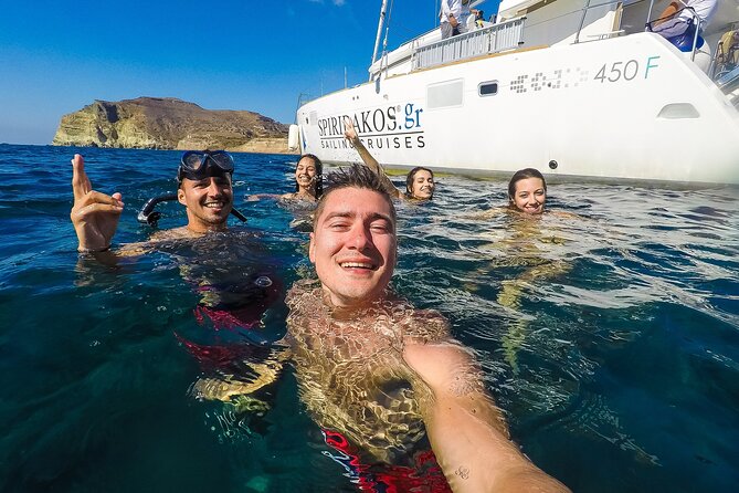 Santorini Classic Catamaran Cruise with BBQ, Drinks and Transfers - Who Will Love This Cruise?