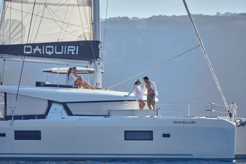 Santorini: Day Luxury Catamaran Cruise with Meal & Drinks - Key Points