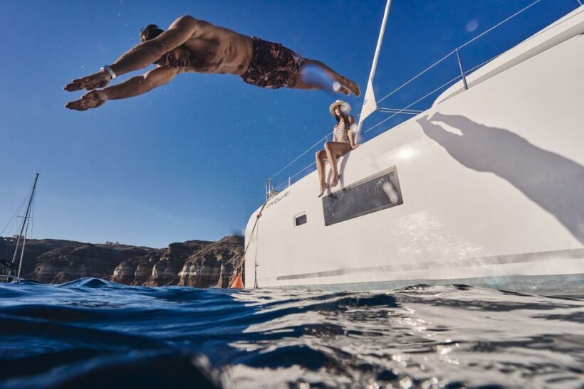 Santorini: Day Luxury Catamaran Cruise with Meal & Drinks - FAQ