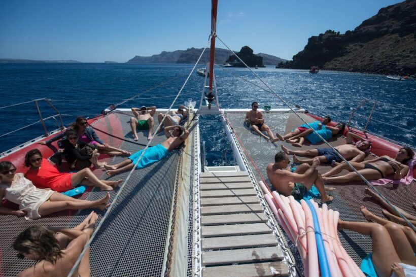 Santorini: Dream Catcher 5-hour Sailing Trip in the Caldera - The Experience and the Crew