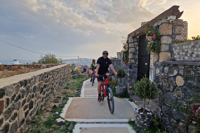 Santorini: E-Bike Tour Experience - Sampling Local Cuisine and Refreshments