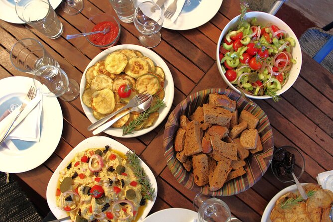 Santorini Family Farm Food & Wine Tour With Cooking Class - Dive Into Cooking: a Hands-On Class